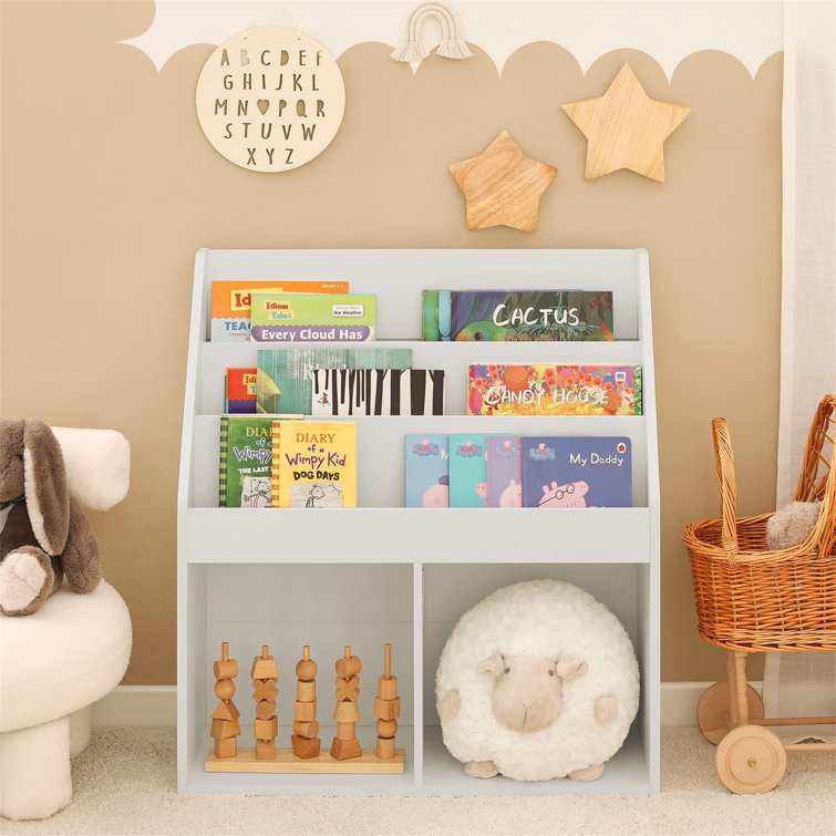Isabelle & Max Kylah 80cm H x 73cm W Book Cabinet Bookcase | Wayfair.co.uk